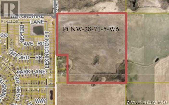 For sale: Pt. of NW-28-71-5-W6, Rural Grande Prairie No. 1, County of ...